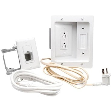 Plugmold Multi Outlet Strip 10 Single 15 Amp Outlets Steel Ivory ...