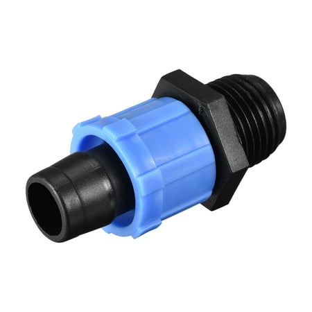 Uxcell Drip Irrigation Coupling G1/2 Male 16mm Barbed Locking Fitting ...