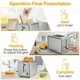 WHALL 2 Slice Toaster - Stainless Steel Toaster with Wide Slot, 6 Shade ...
