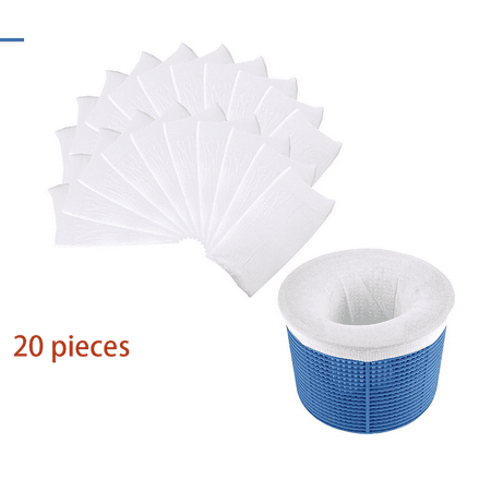Dinohhi 20 pool skimmer filter socks for skimmer baskets to clean ...