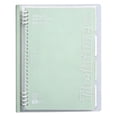 B5 Refillable Binder Notebook Green Smart Ring Binder 26 Holes 60 ...