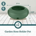 The HC Companies 21 Inch Garden Hose Pot for 75 to 100 Foot Hoses ...