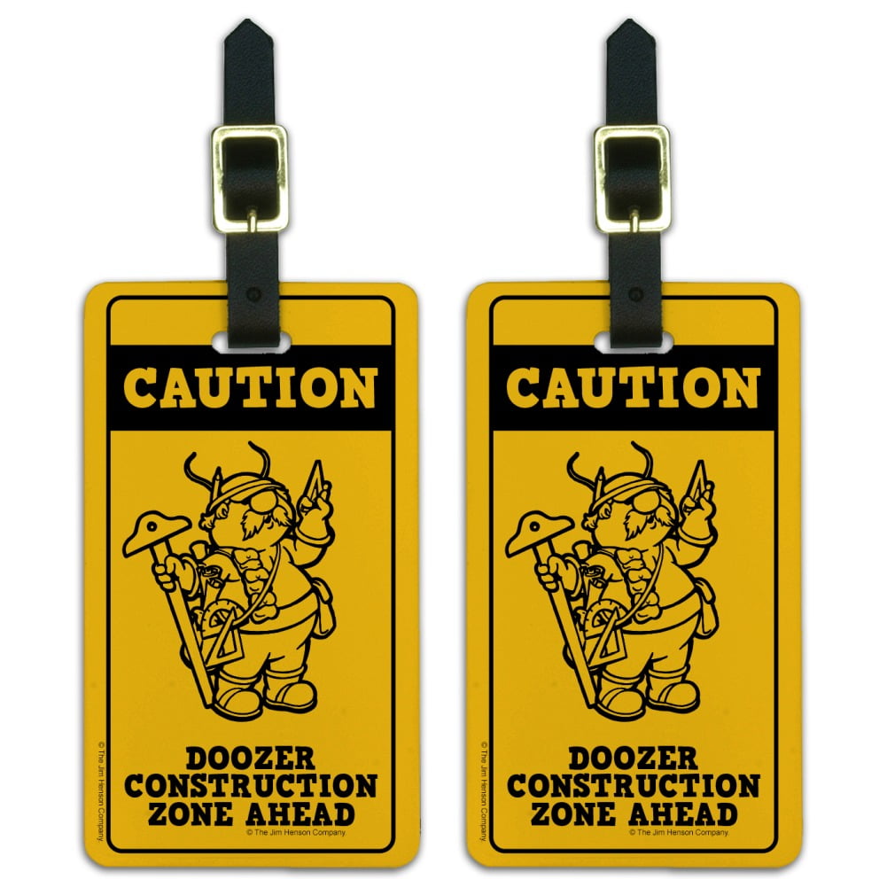 Doozer Construction Zone Ahead Fraggle Rock Luggage ID Tags Suitcase ...