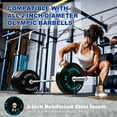 BalanceFrom Olympic Bumper Plate Weight Plate with Steel Hub, Black ...