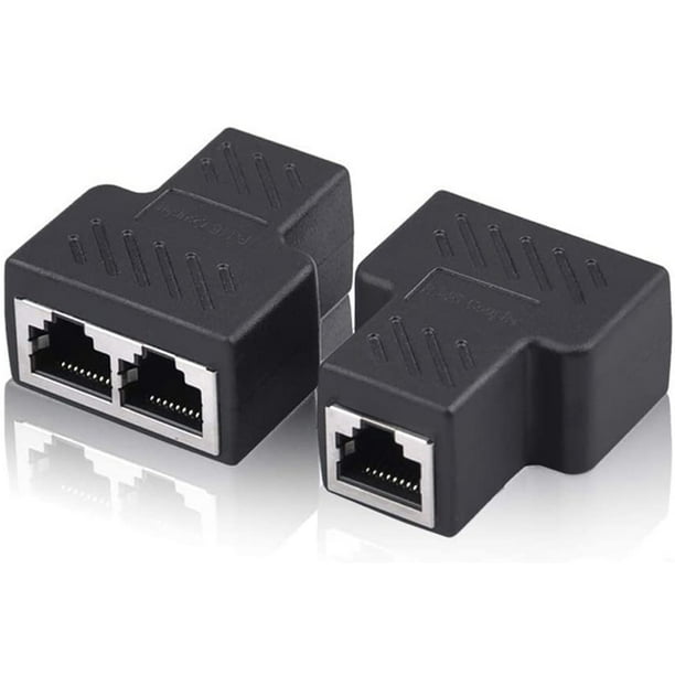 Phone Jack Splitter, RJ11 1 Female To 2 Female Phone Line Splitter ...