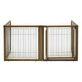 Richell 31.50"H Convertible Elite Dog Gate, Brown - Walmart.com