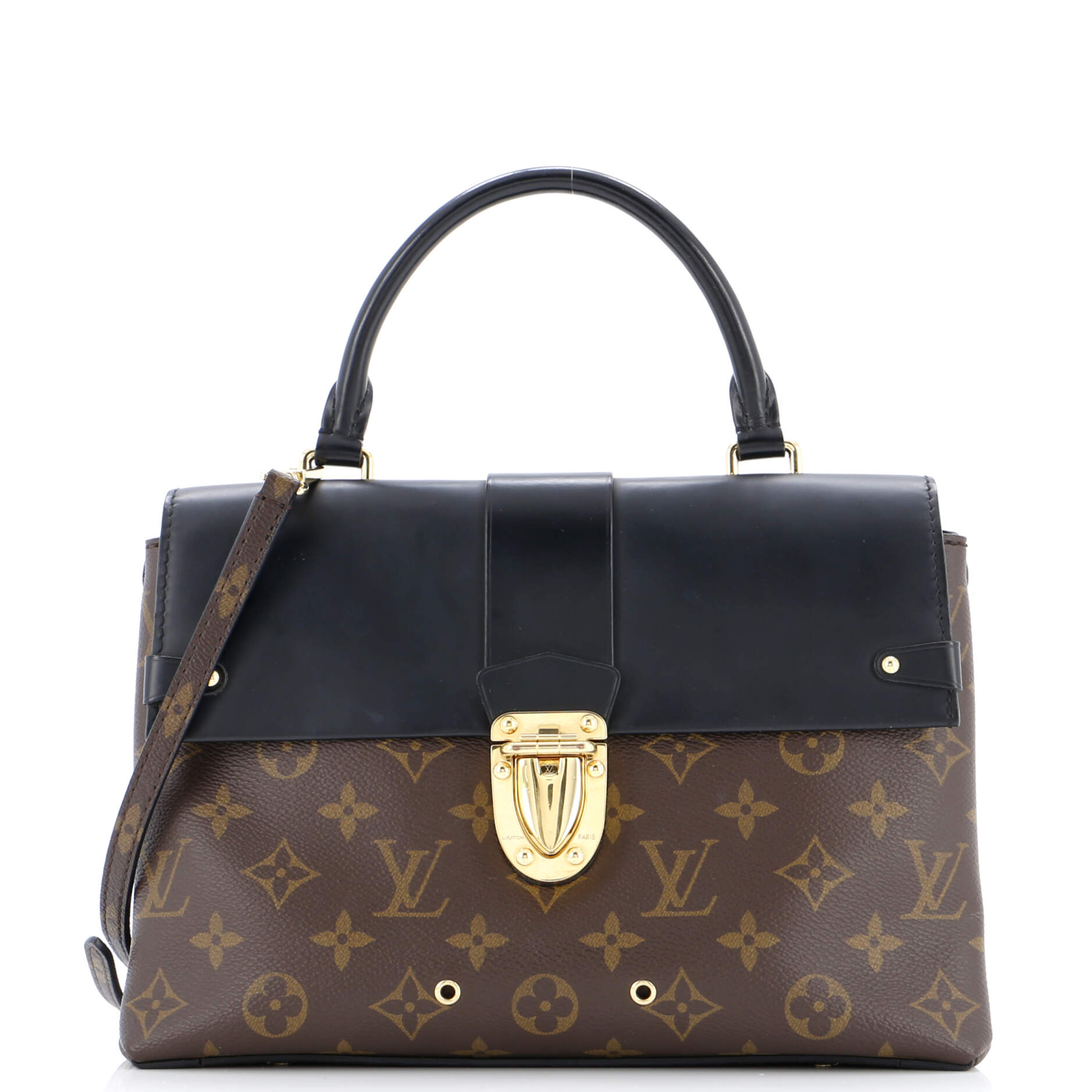 Pre-Owned One Handle Flap Bag Monogram Canvas and Leather MM By Rebag ...