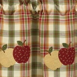 Park Designs Country Kitchen Window Valance - Apple Lined, 60''L, Red ...