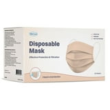 Disposable Face Masks 3-Ply Individually Wrapped , 50ct - Nude ...