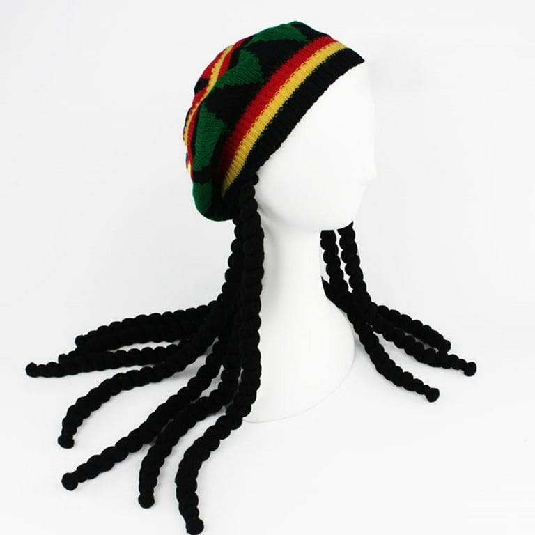 Rasta Hat With Hair
