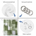 60x72 Inch Shower Curtains for Bathroom, Sage Green Fabric Bath Curtain ...