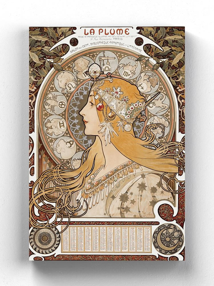 Art Nouveau Tarot Lady Wrapped Canvas -Smartprints Designs, - Walmart.com