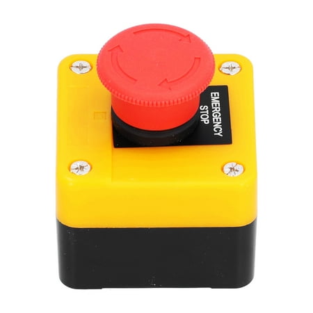 Emergency Stop Switch, Red Mushroom Explosion-Proof Emergency Stop Push Button 1NO 1NC For ...