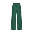 Womens Casual Cotton Linen Pants Summer Capris 2023 Drawstring Elastic