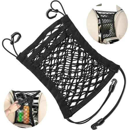 SICED Car Storage Net Utility Car Seat Net Elastic Storage Net Car ...