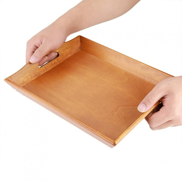 Decorative Trays Serving Tray, Wooden Serving Tray Dinner Tray, Outdoor ...