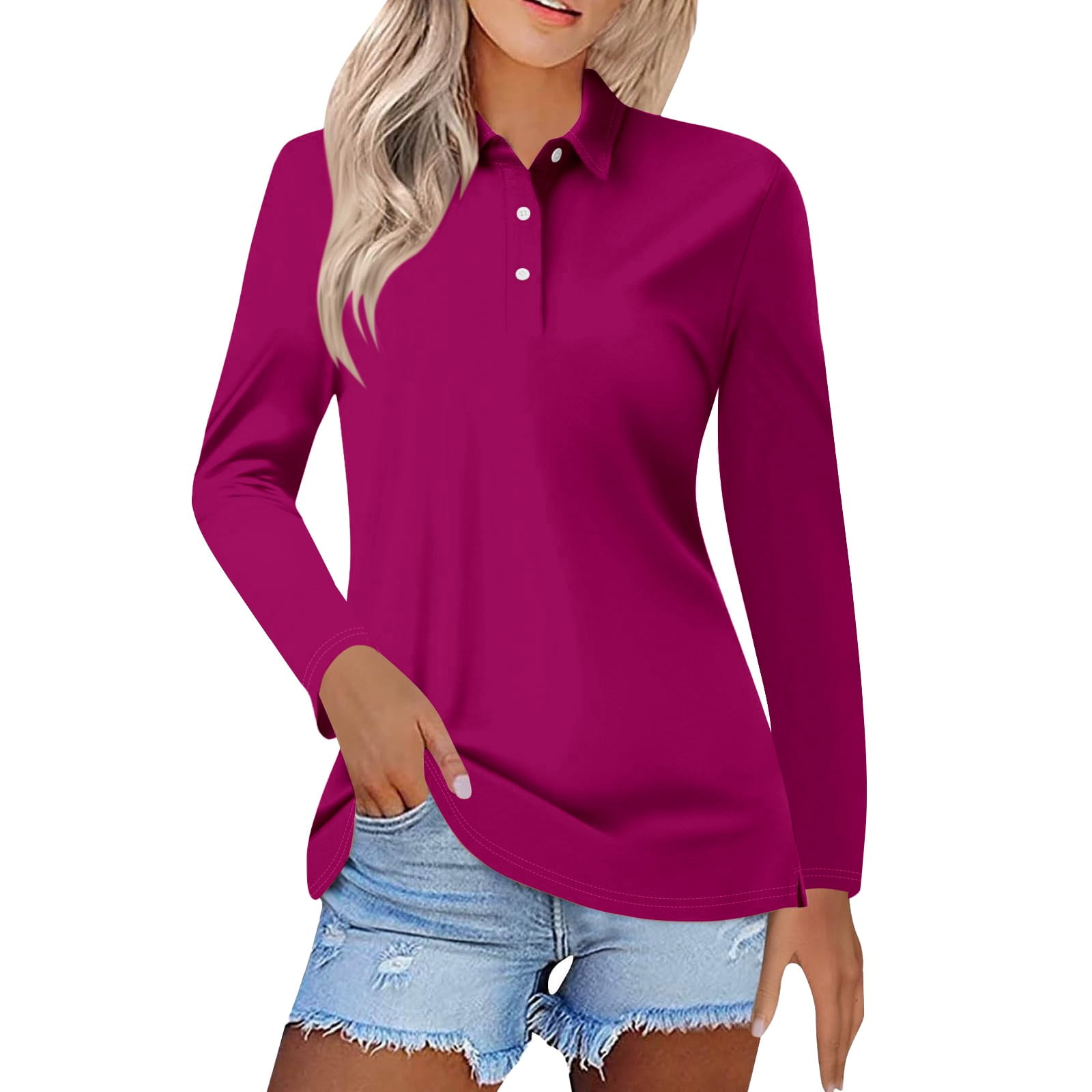 Click here for Comdrip Polo Shirts For Women Womens Long Sleeve P... prices
