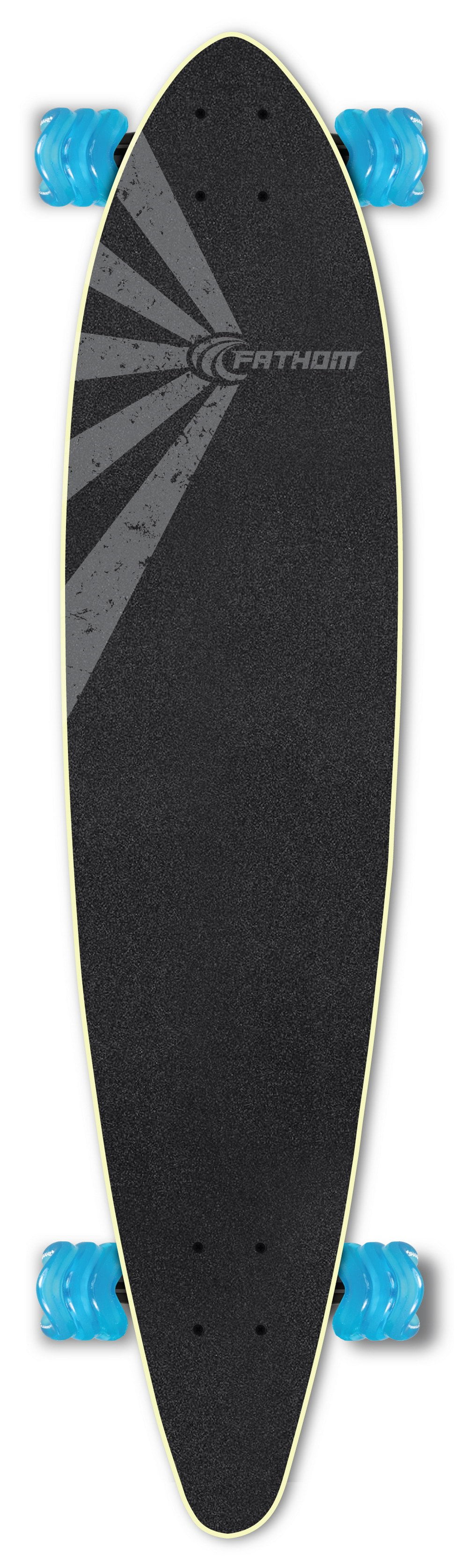 Fathom by Shark Wheel Pintail 39" Longboard Skateboard Complete ...