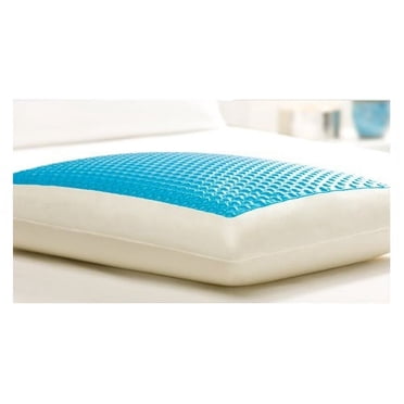Comfort Revolution Cooling Bed Pillow with Blue Bubble Gel, Memory Foam ...