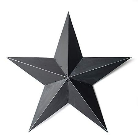 BLACK METAL BARN STAR DECOR -36" large indoor outdoor hanging rustic ...