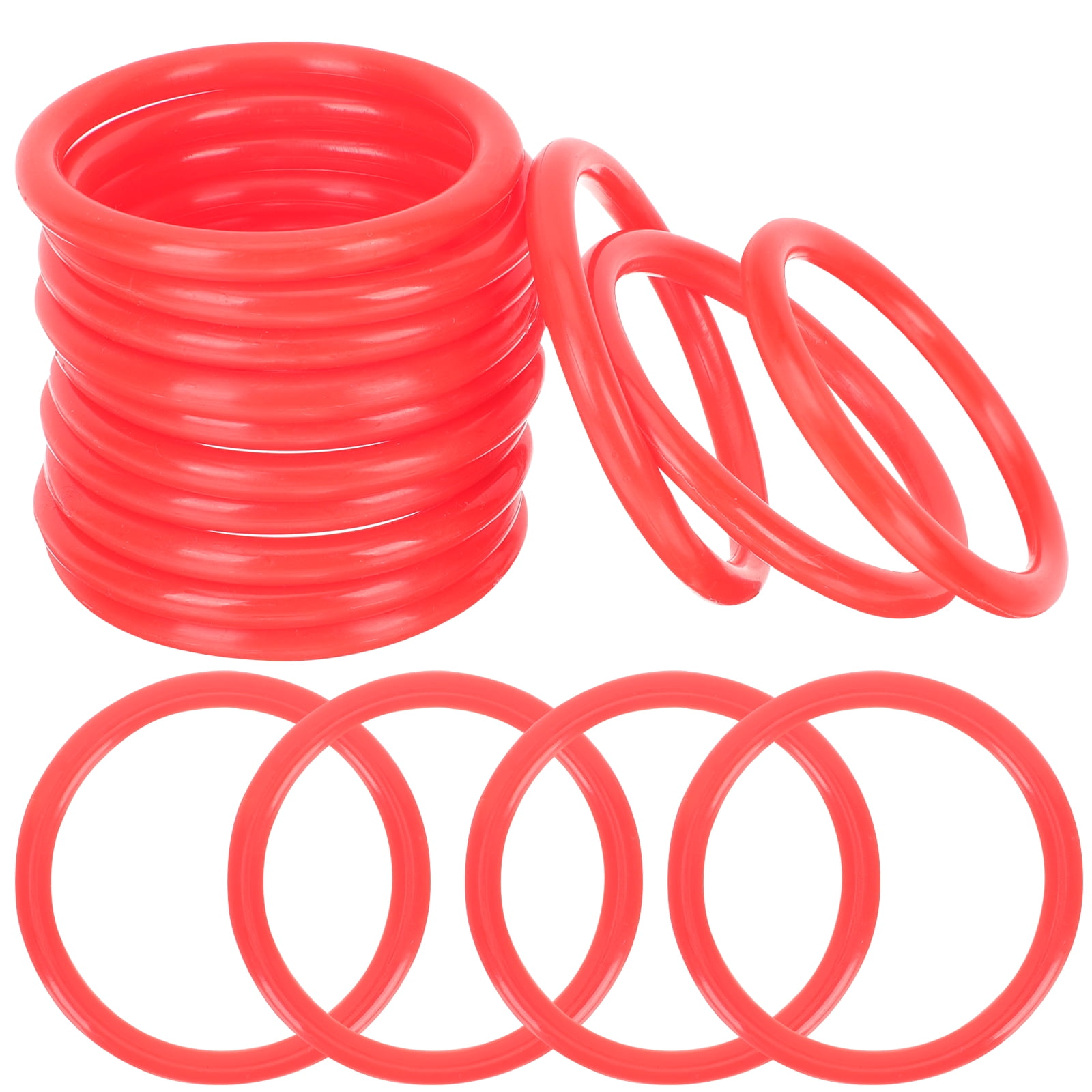 Tinksky 24Pcs Plastic Toss Rings Carnival Rings Colorful Toss Rings ...