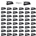 50Pcs Black Self Adhesive Cable Clips, Wire Cord Organizer Holder for ...