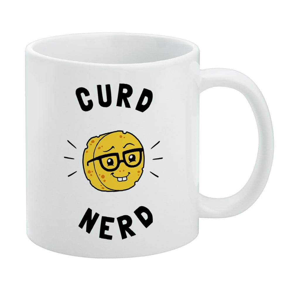 Curd Nerd Cheese Funny Humor White Mug - Walmart.com