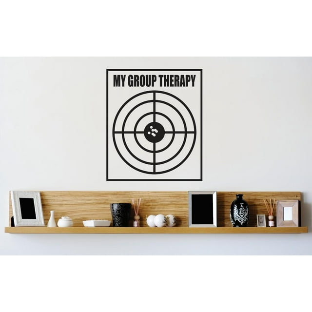 Vinyl Wall Decal Sticker : My Group Therapy Bullseye Target Image Quote ...