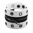 Black Adjustable Punk Cuffs Reinforced Chain Link For Men And Women ...