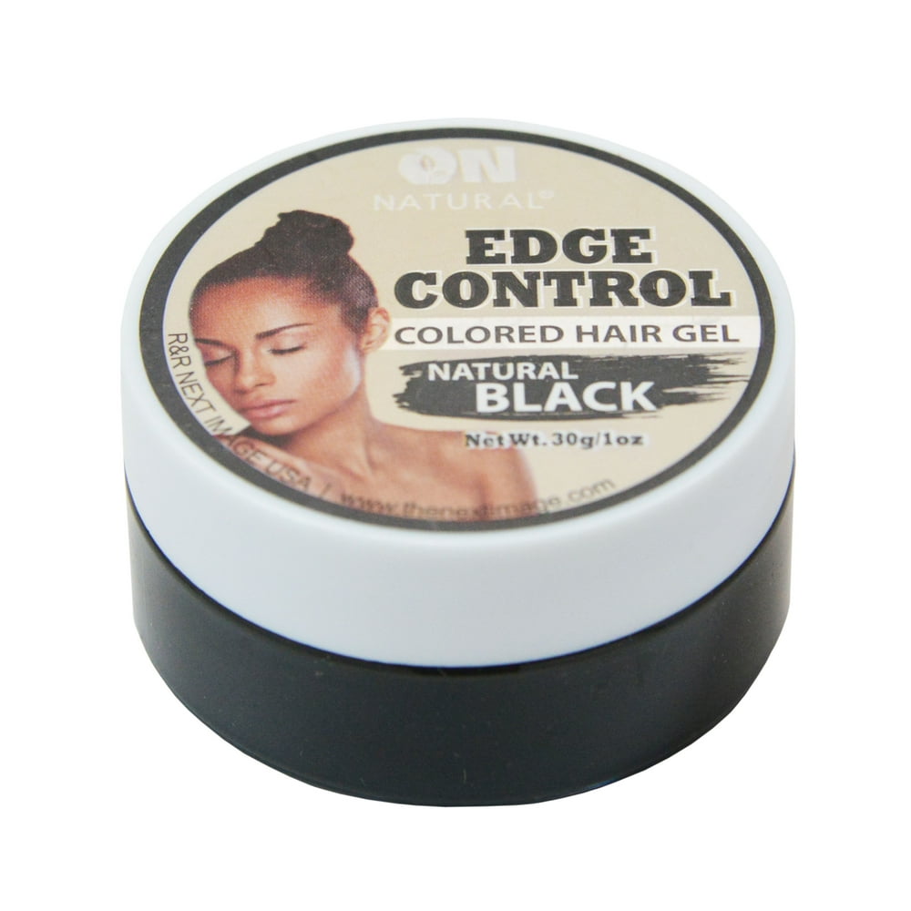 Natural Black Colored Edge Control Hair Gel - Walmart.com - Walmart.com