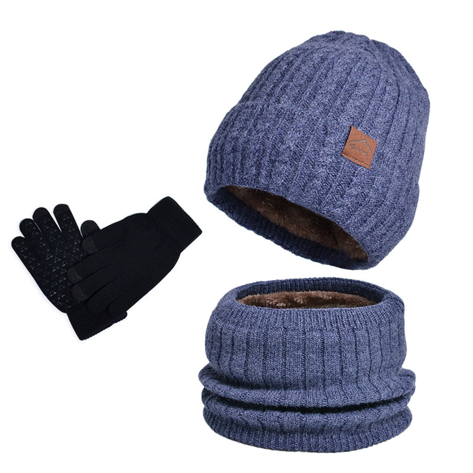 Click here for Aocisk Winter Knitted Hat Scarf Gloves Set For Men... prices