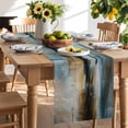 Abstract Colorful Gradient Table Runner 60 Inch Long Modern Blue Brown ...