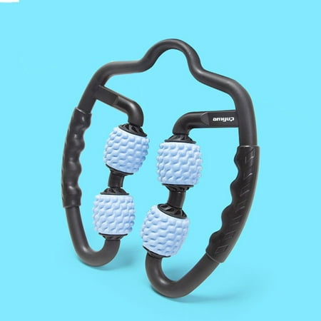 Black Massager Hand Tools Muscles Massager Pink Bodybuilding Four-Wheel ...