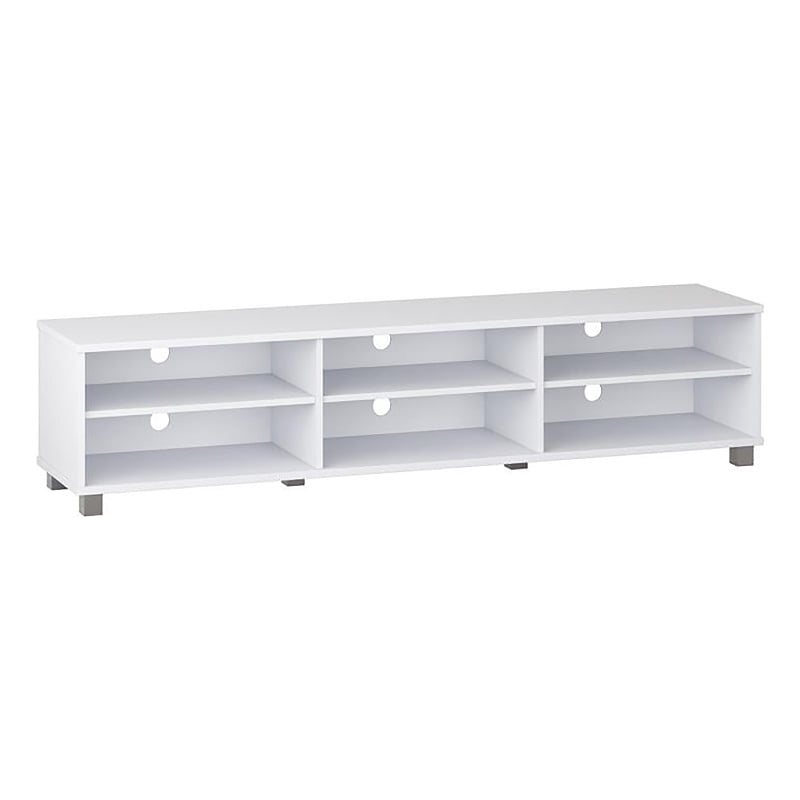 Atlin Designs Modern Wood TV Stand for TVs up to 85" in White - Walmart.com
