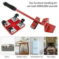 Heavy Duty Furniture Lifter & Mover Tools Set with Easy Slides, Caster ...