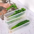 4 Pcs Long Rectangular Food Storage Containers Plastic Reusable ...