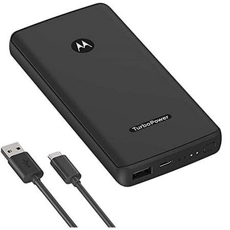 Motorola TurboPower Pack 10000- Slim, Portable Power Bank w/ 18W QC3.0 ...