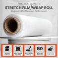 Heavy Duty Shrink Wrap Roll 18" x 1500 FT | Clear Stretch Wrap for ...