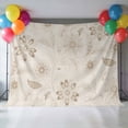 Brown Flowers Backdrop for Photography,Fabric Photo Background Backdrop ...