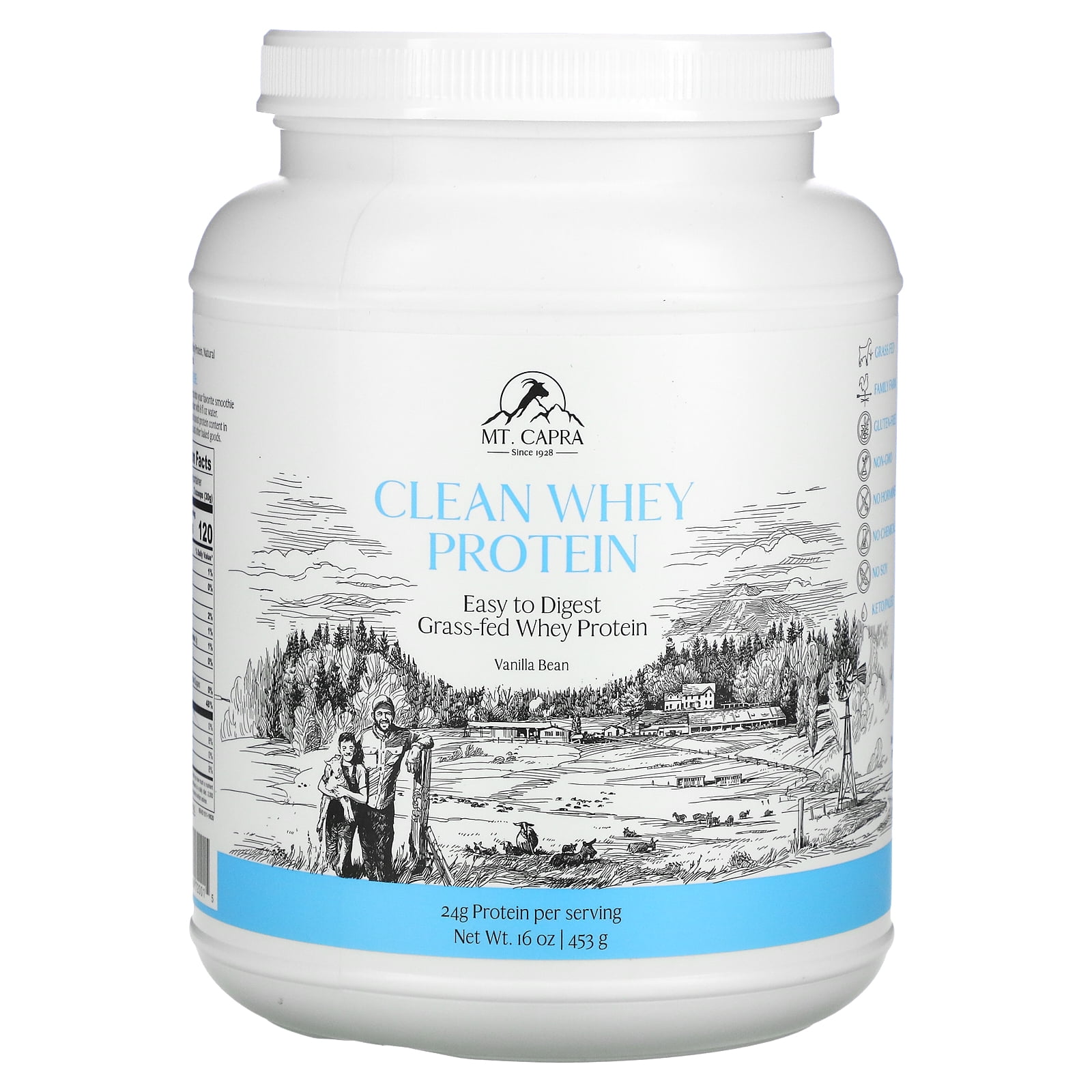 Mt. Capra, Goat Whey Protein, Vanilla, 1 Pound (453 g) | Walmart Canada Mt. Capra, Goat Whey Protein, Vanilla, 1 Pound (453 g) | Walmart Canada