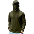 BRANROY Men's Multifunctional Sun Hoodie - Zipper Velcro Hooded Mask ...