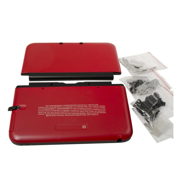 Nintendo 3DS XL LL Red Replacement Full Shell Housing - Red 3DS XL ...