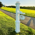 Mayne Woodhaven Outdoor Traditional White Polyethylene Address Sign ...