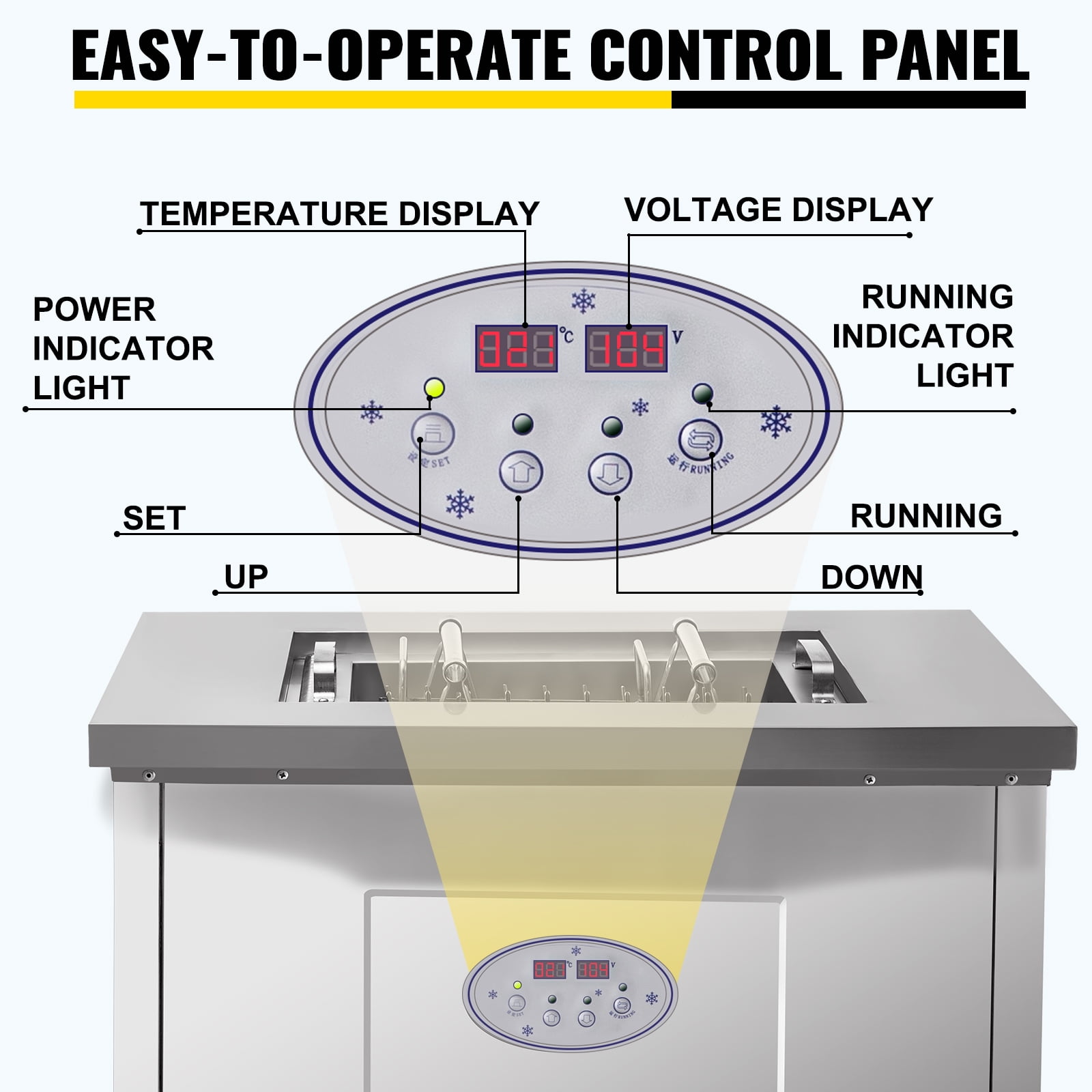 Buy VEVOR Commercial Popsicle Machine Single Model Set Commercial Ice ...