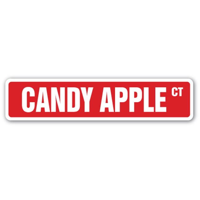SignMission SS-Candy Apple 4 x 18 in. Candy Apple Street Sign - Toffee ...
