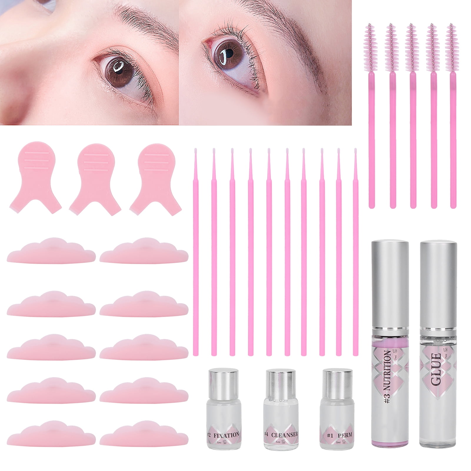 Kit de Levantamiento de Pestañas ANGGREK con 5 Tipos de Parches ...