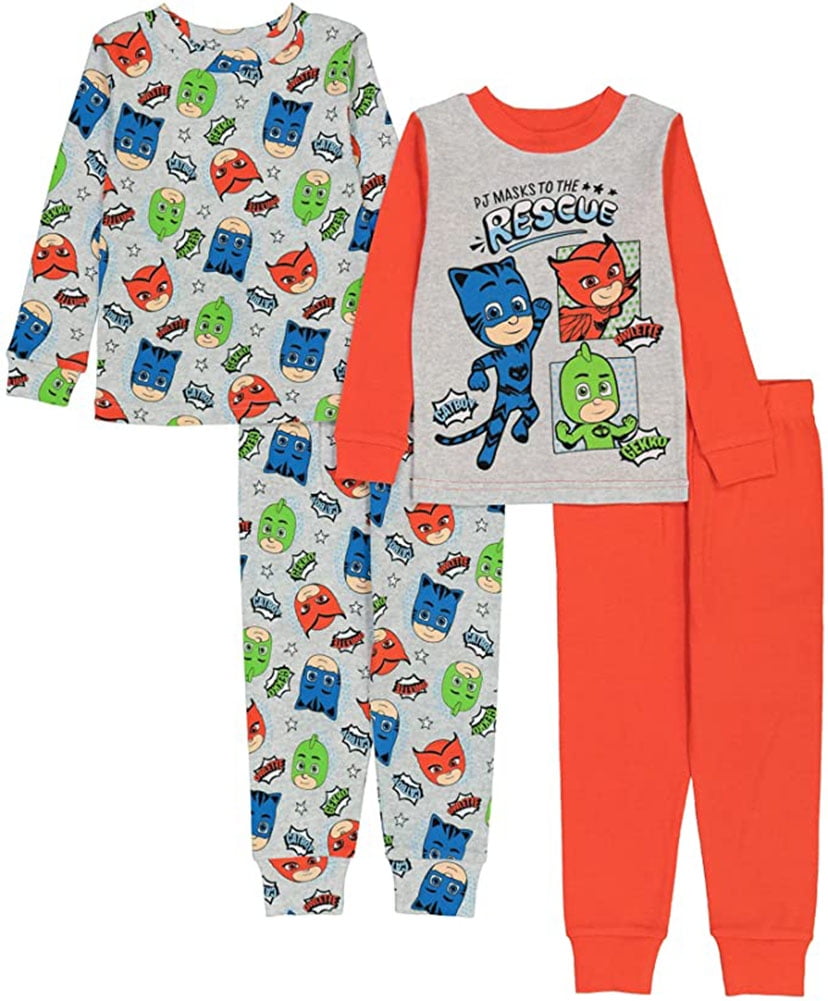 PJ Masks Boys' Snug Fit Cotton Pajamas (4T) - Walmart.com