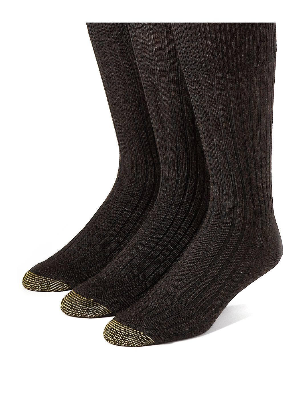 Windsor 3-Pack Ribbed Wool-Blend Dress Socks with Freshtex ...