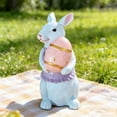 Cross-border Easter Bunny Series Decorative Resin Figurines Holding ...
