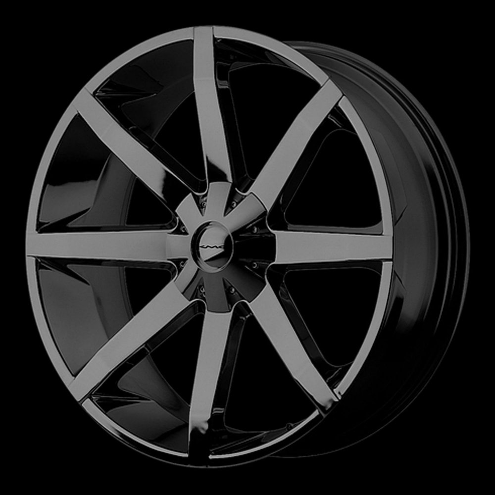 20" Black KM651 Slide Wheel by KMC Wheels KM65128566338 - Walmart.com ...